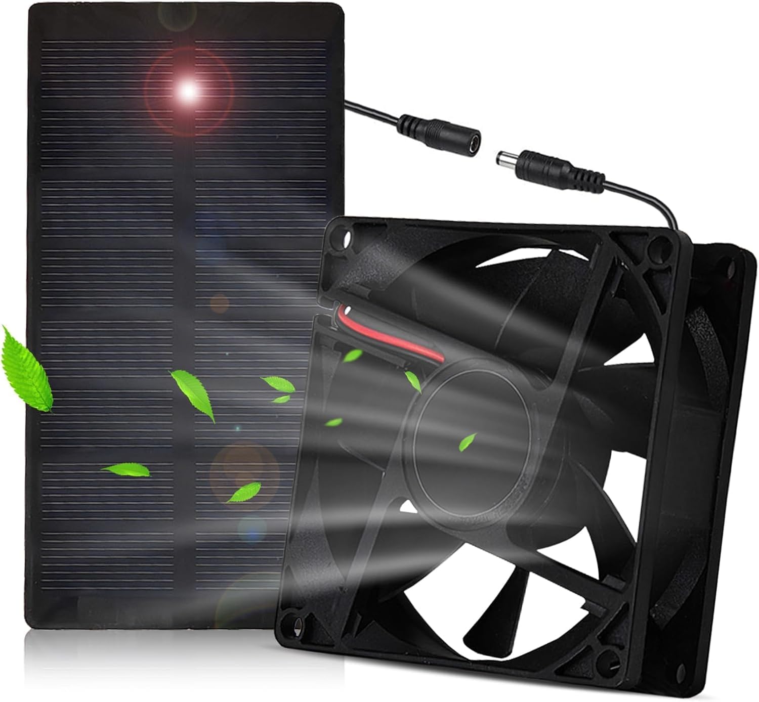 Foloose Solar Powered Fan for Outdoor Campin Small Solar Fan with Solar ...