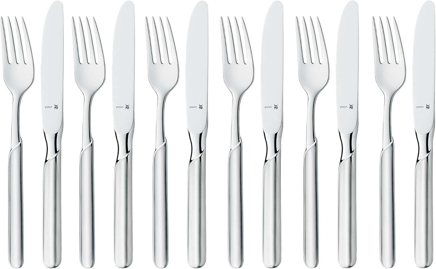 WMF 1250566390 Onda Posate da Dolce e da Colazione, in Cromargan ...