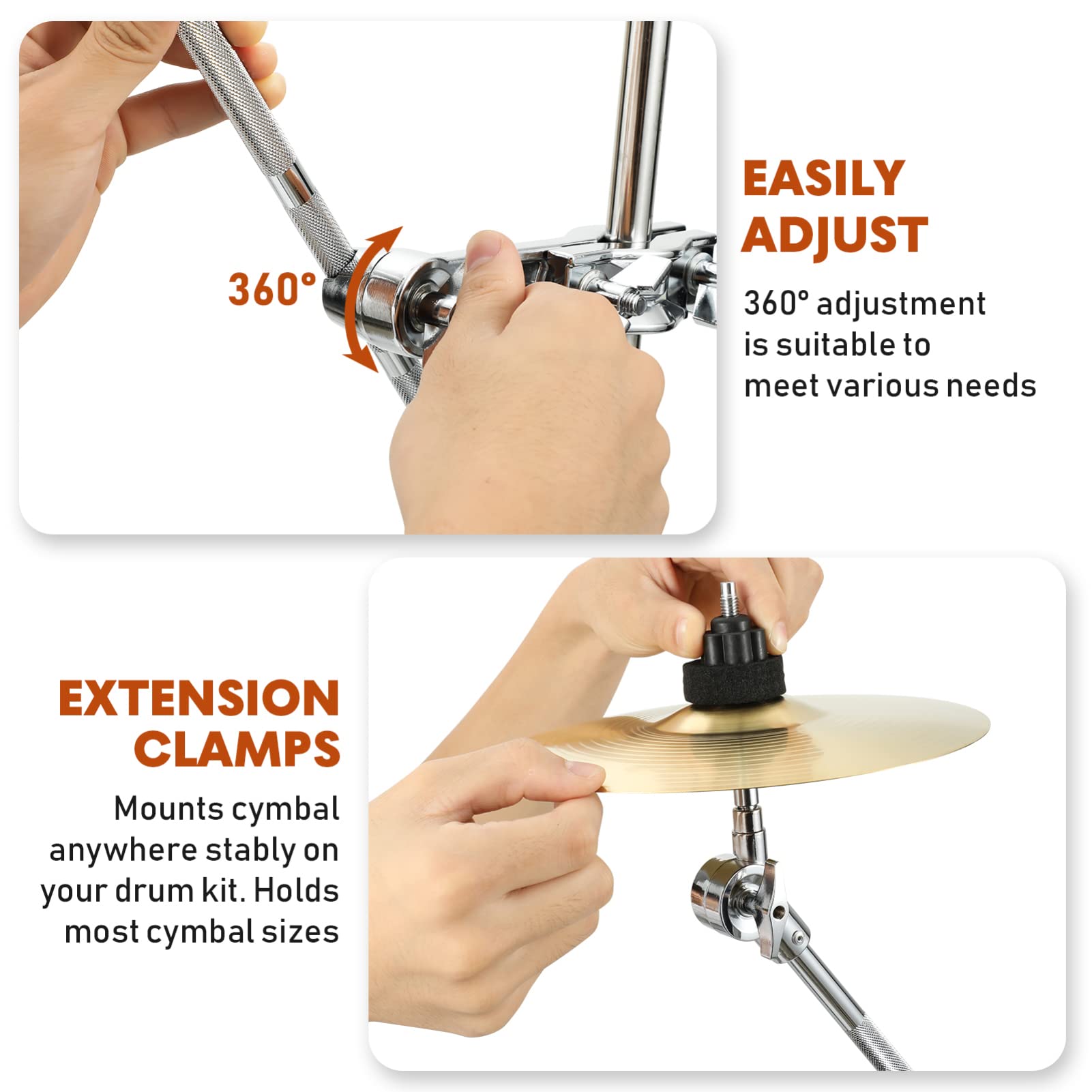Snapklik.com : 1pc Drum Extension Clamps Holder, Adjustable Extension ...