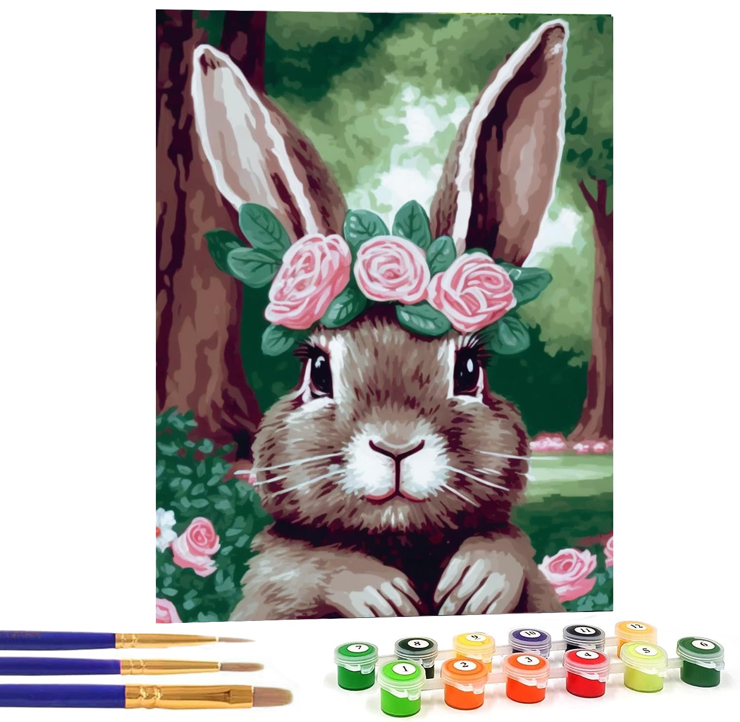 Rabbit Acrylic Painting