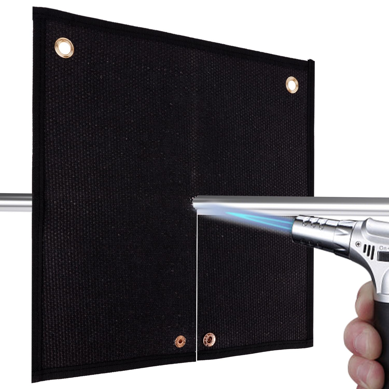 Amazon.com: 11.8x11.8 Inch Welding Blanket Fireproof, Hangable Heat ...