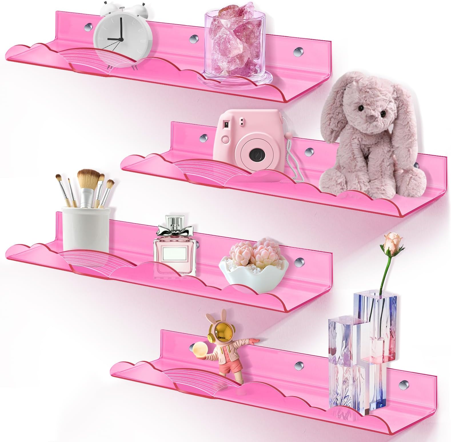 Amazon.com: BYCY 4 Packs Clear Acrylic Wall Mount Holder for Display ...