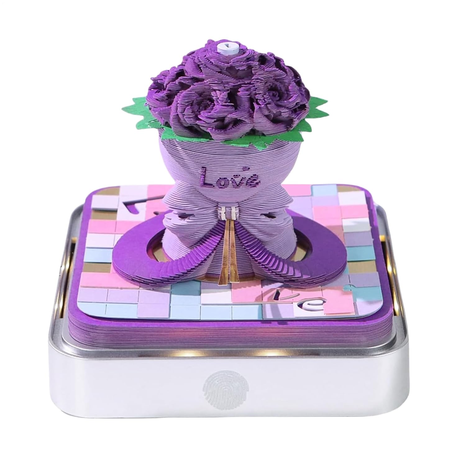 2026 3D Calendar Notepad - Paper Sculpture | Rose Notepad, Removable ...