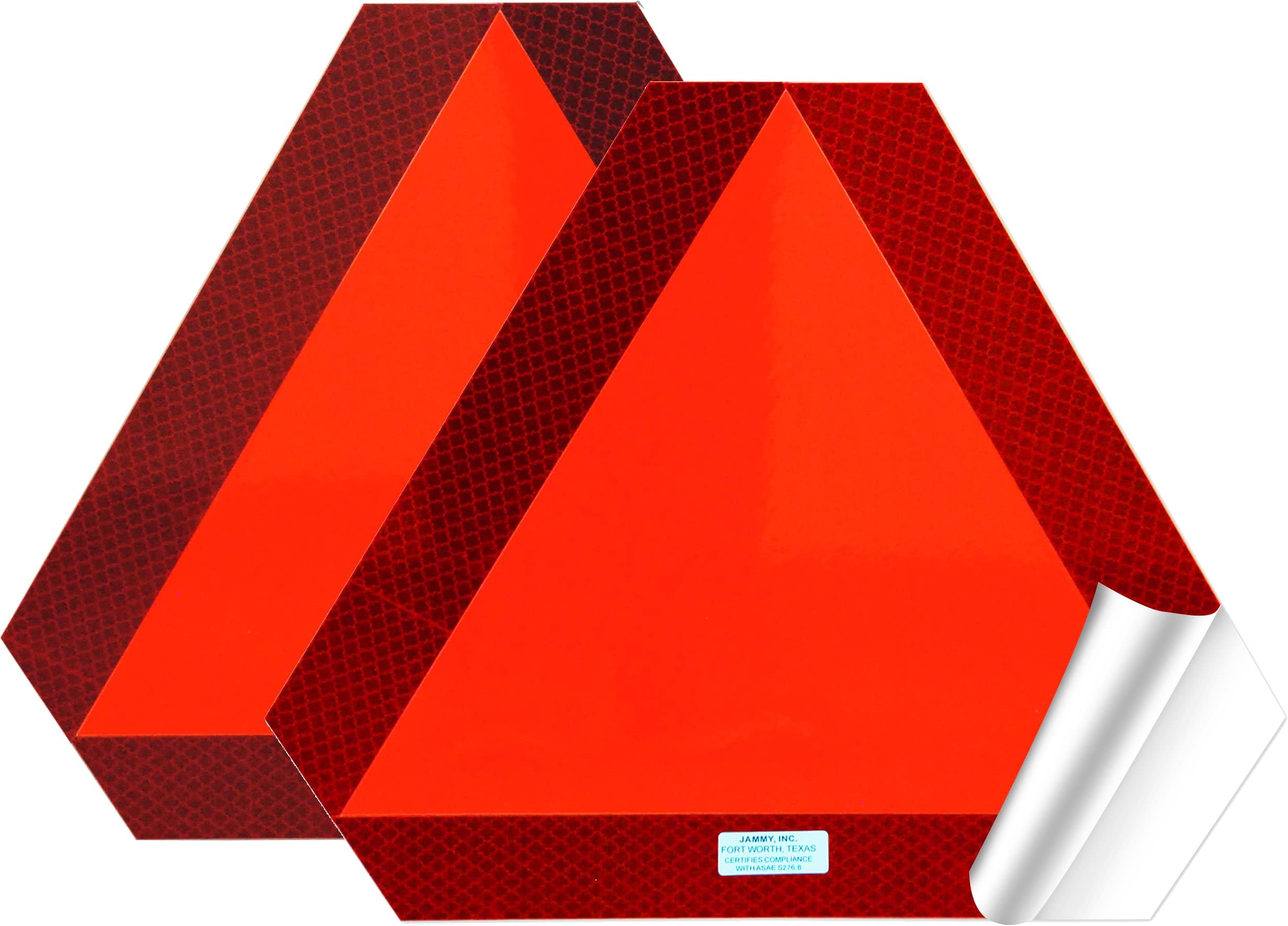 Amazon.com: SMV Sign Stickers (2), Slow Moving Vehicle Triangle Emblem ...