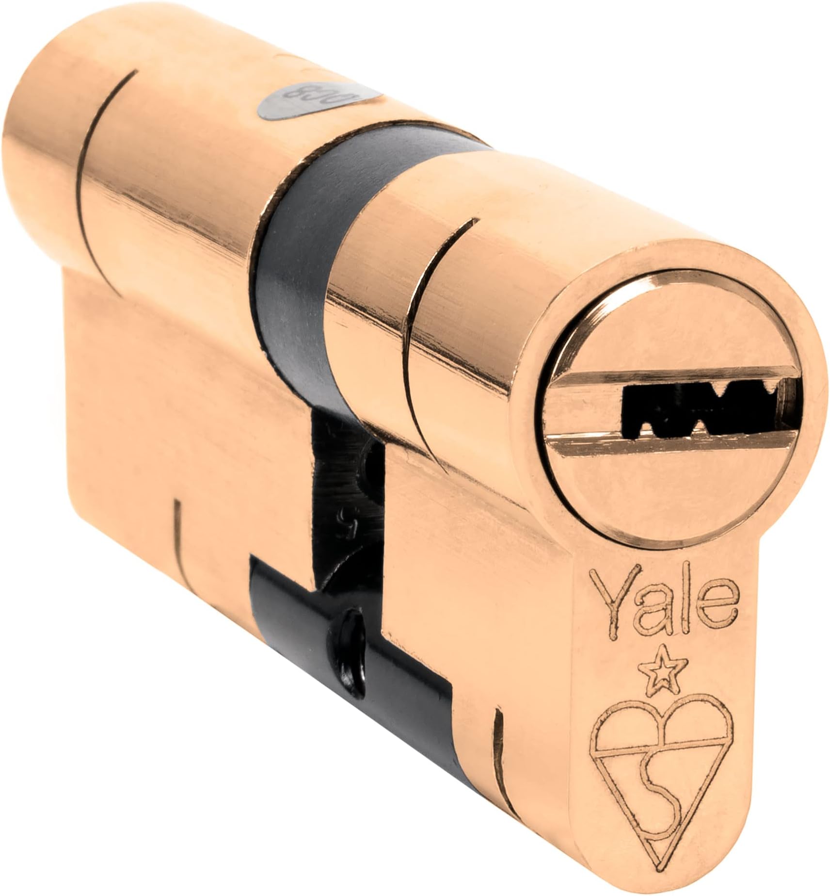 Yale Anti-Bump Euro Cylinder Polished Brass 45/50 (95mm Overall) Lock ...