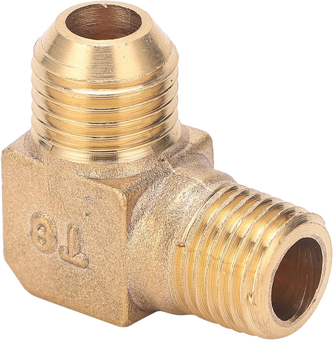 ANKROYU Brass Tube Fitting, 13 X 14mm Brass Material Fitting, 90° Right ...