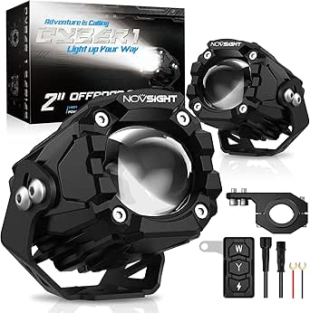 Amazon.com: NOVSIGHT Luces LED Pods Luces de Conducción - 2'' con 8 ...