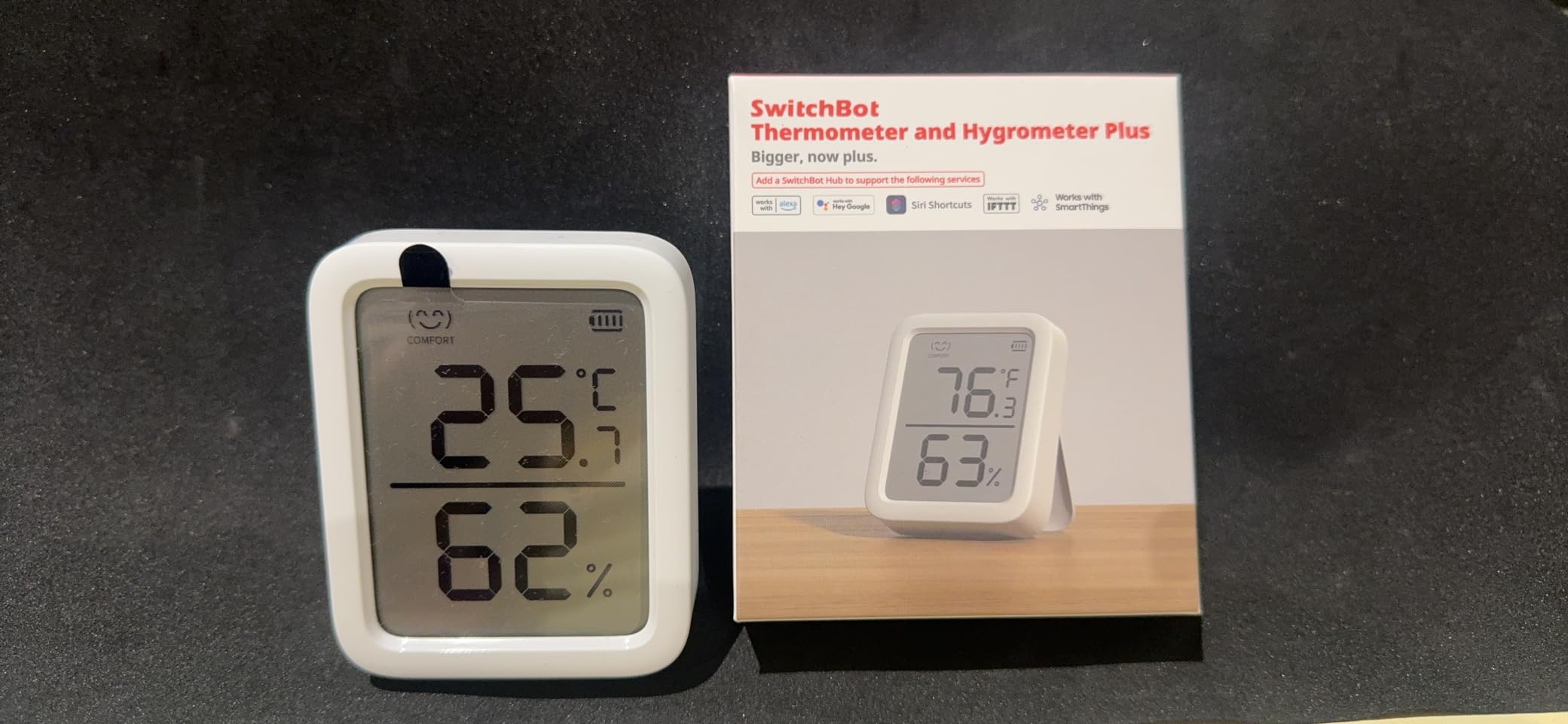 SwitchBot Thermometer Hygrometer, Bluetooth Indoor Humidity Meter and ...