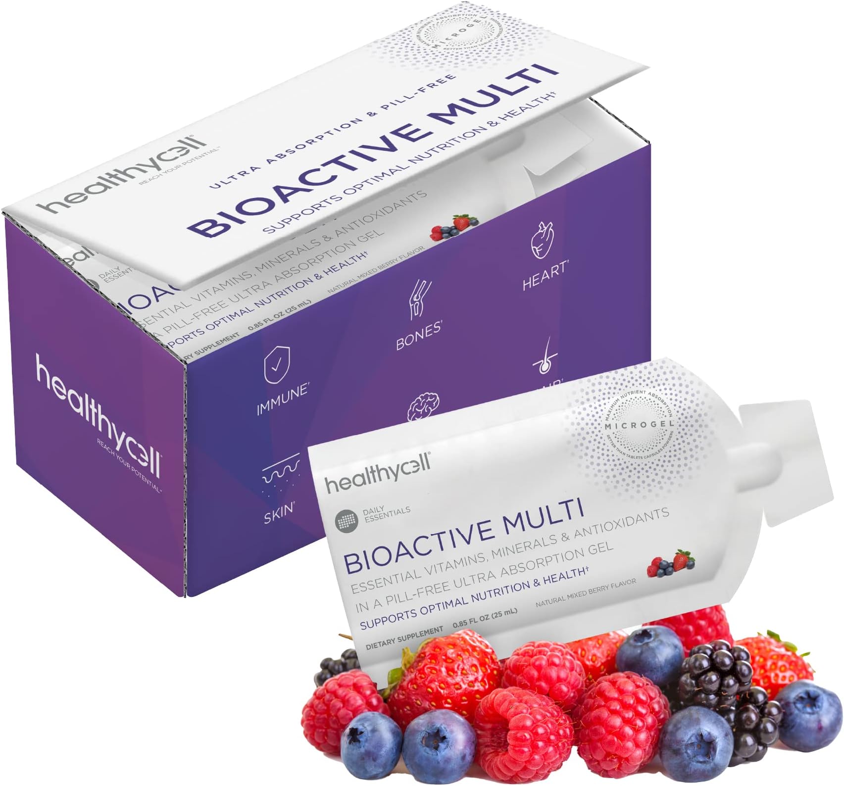 Amazon.com: Healthycell Bioactive Multi, Essential Liquid Gel ...