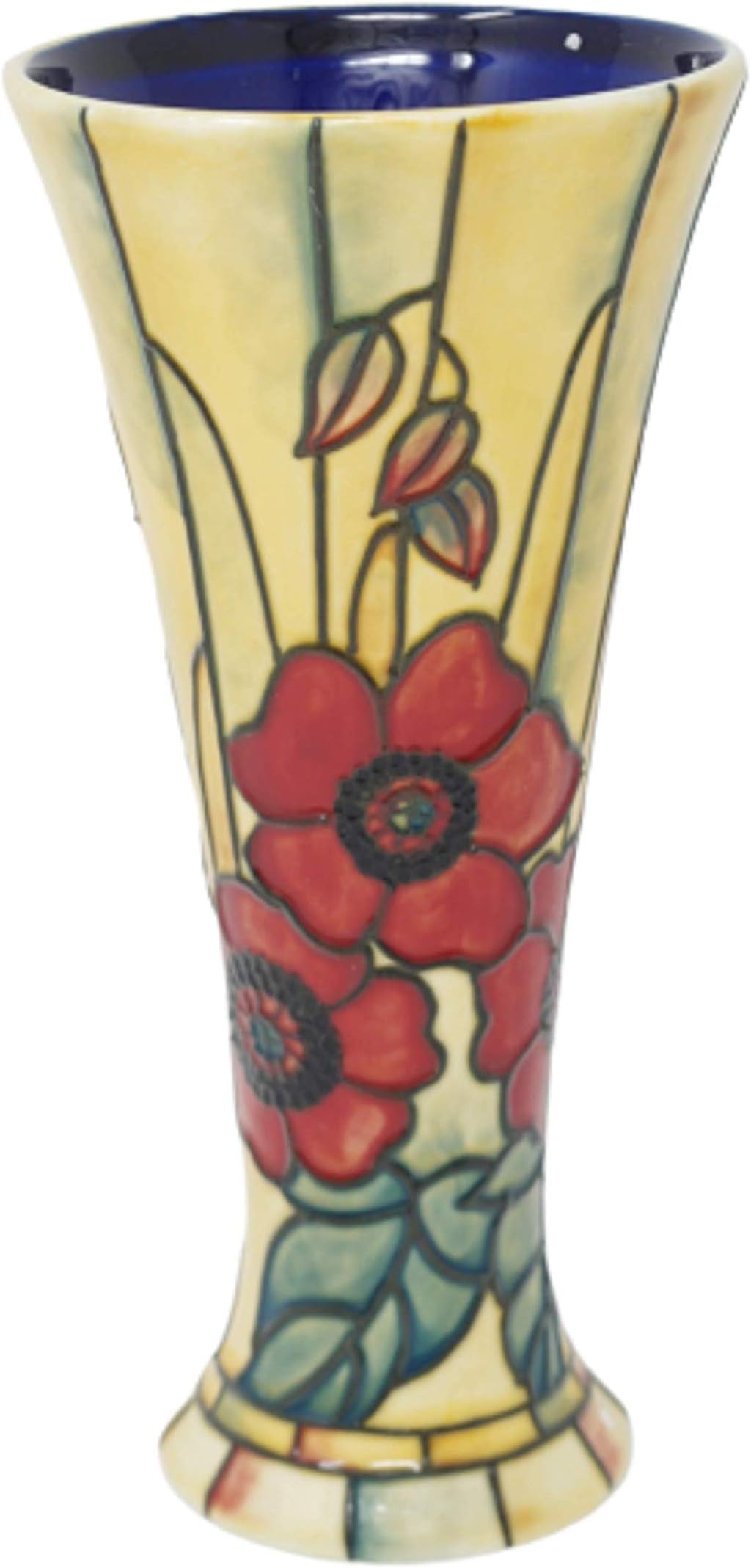 Old Tupton Ware Vase 8" 1298 Hand Made & Painted Tube Lined Pottery ...