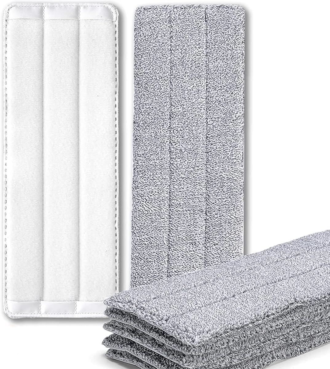 Mop Pads, 5 Stück Mop Microfaser Reinigung Pads, Doppelpack Wischmopp ...