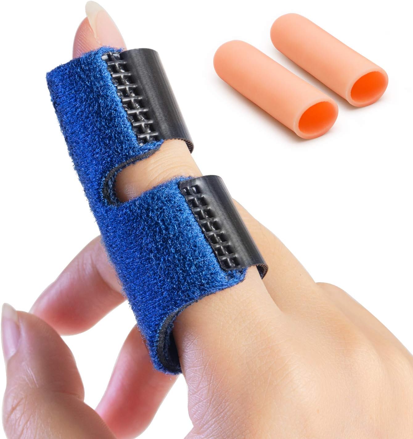 Sumifun Fingerschienen, Schnappfinger schiene mit 2 Gel-Ärmel ...