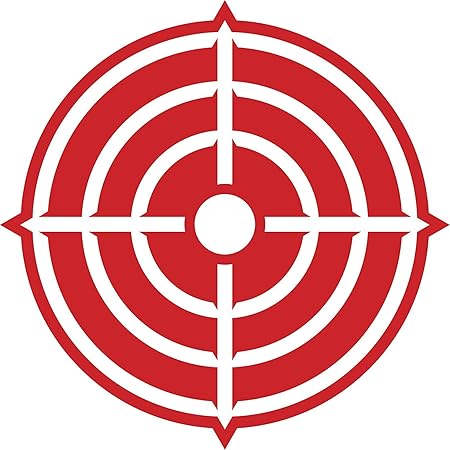 Amazon.com: Red And White Bullseye Target Cartoon Vinyl Decal Sticker 5 ...