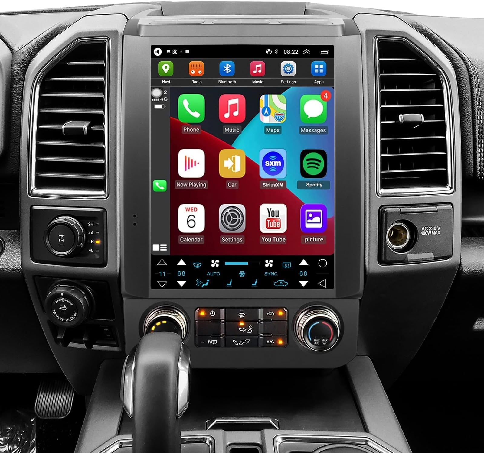 Amazon.com: for Ford F150 Radio Upgrade 2019 2020,12.1inch QLED Touch ...