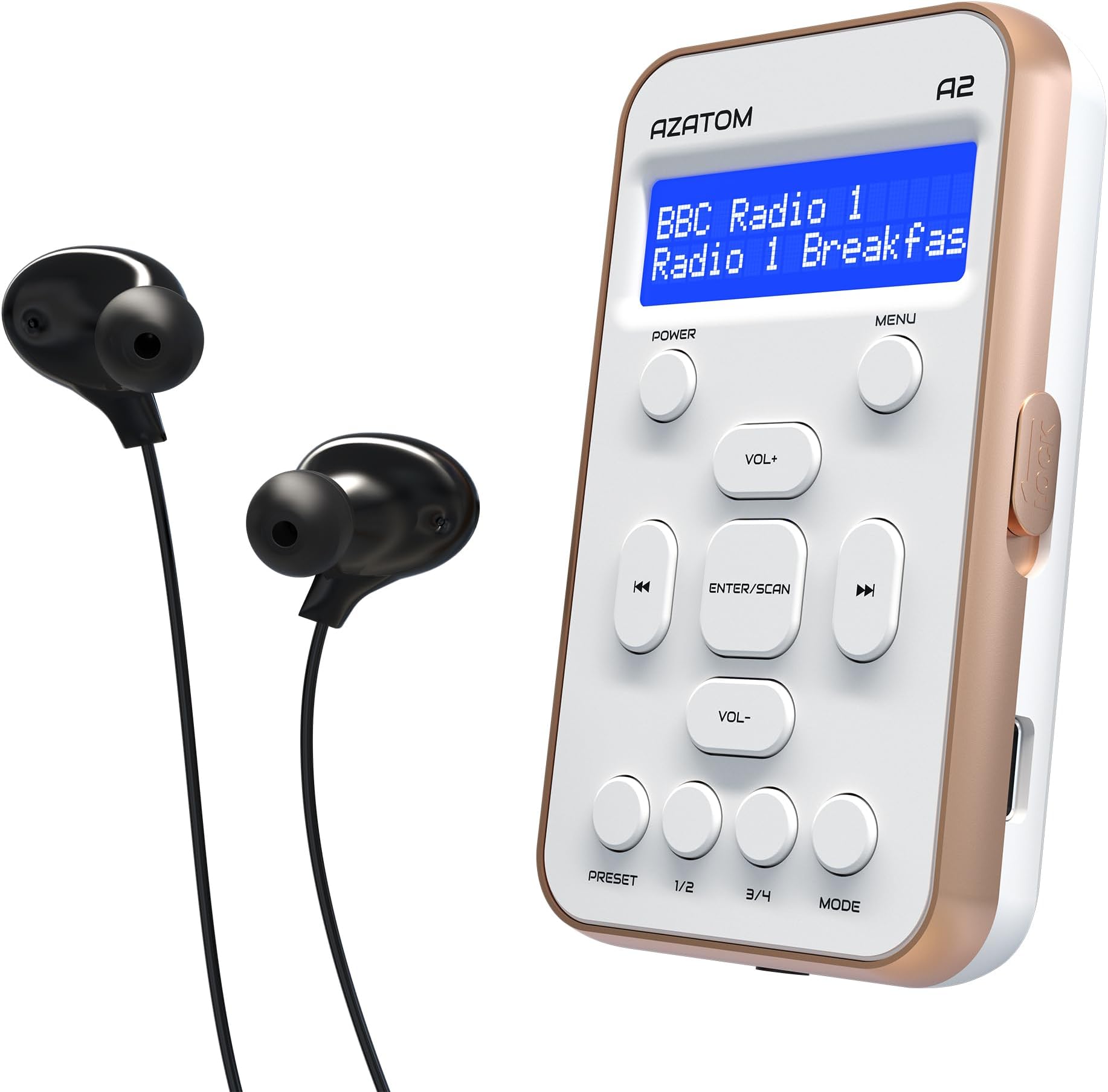 Roberts Sports DAB5 Portable DAB Radio DAB/DAB+ and FM with 10 Station ...
