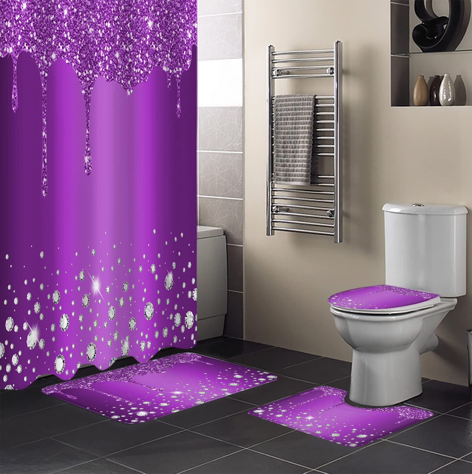 Purple Sparkly Toilet