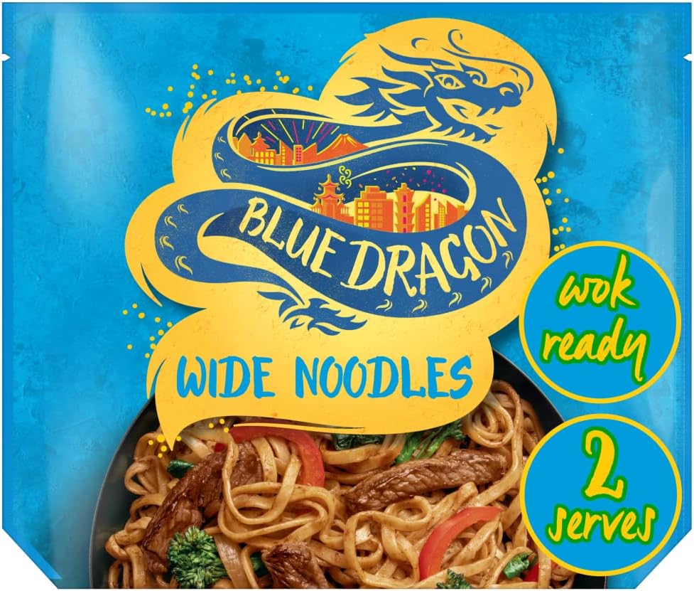 Blue Dragon Wide Wok Ready Noodles 300g (Q) : Amazon.co.uk: Grocery