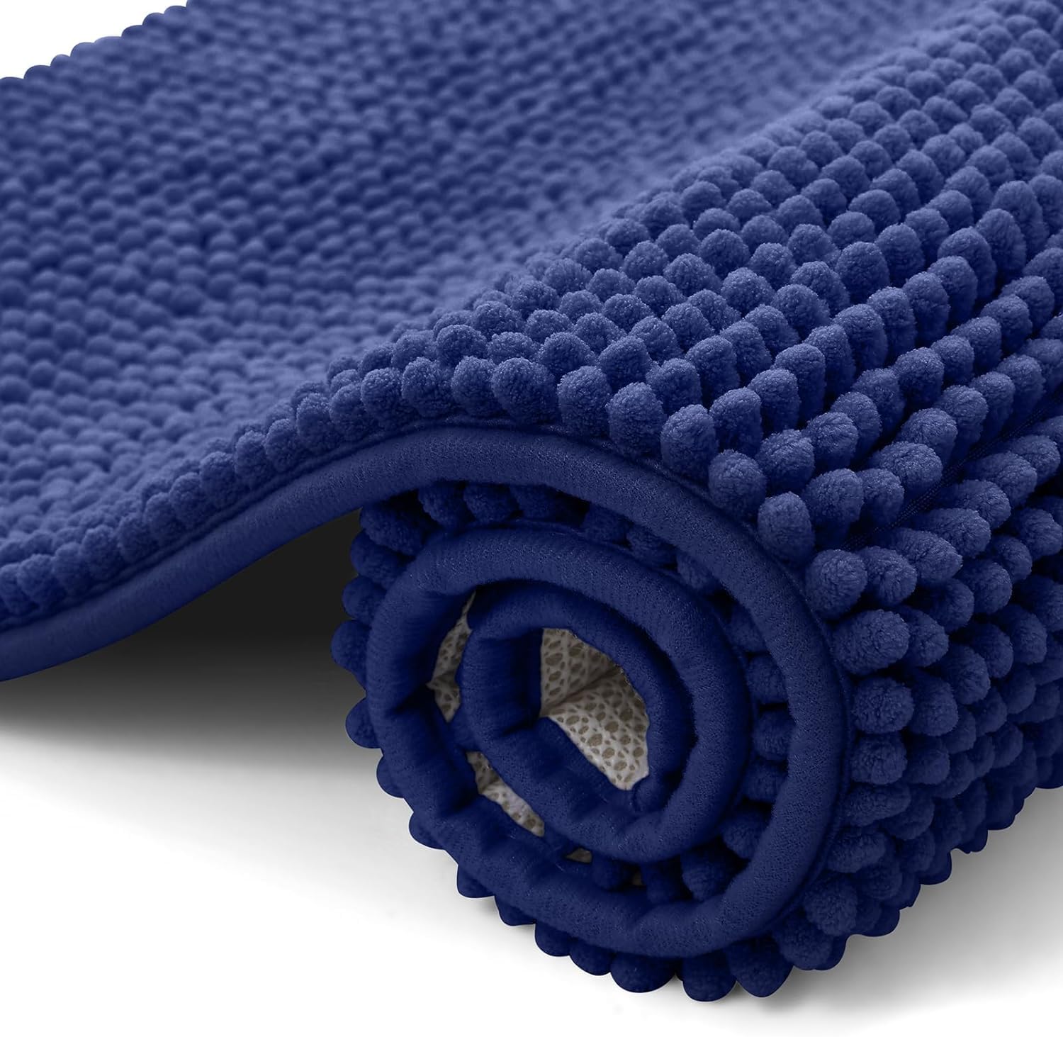 smiry Non Slip Chenille Bath Mat, Extra Soft Bathroom Mat, Super ...