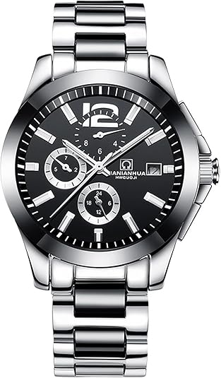 Amazon.com: Carnival Men's Mechanical Watch, Stainless Steel Bezel ...