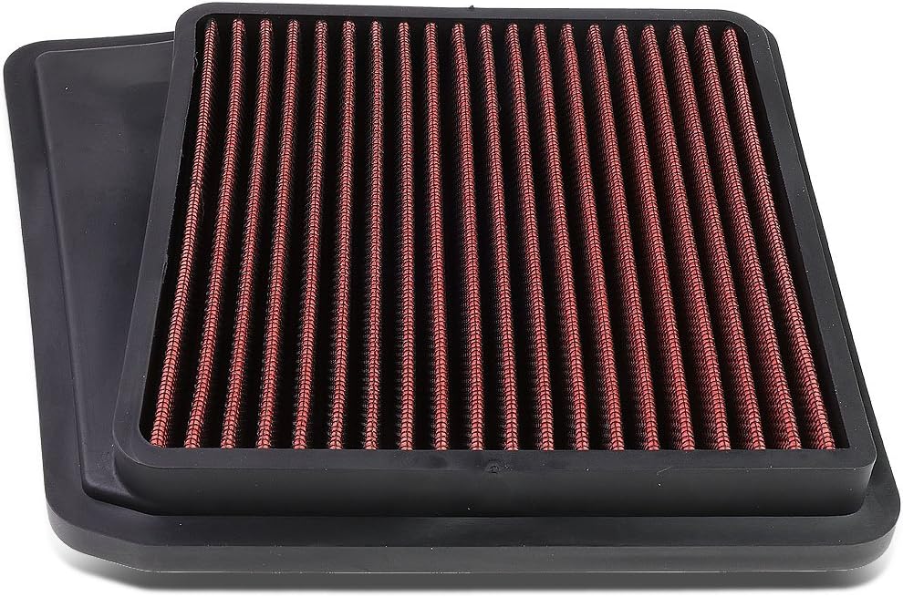 Amazon.com: DNA Motoring AFPN-009-RD Clean Air Washable Drop In Panel ...