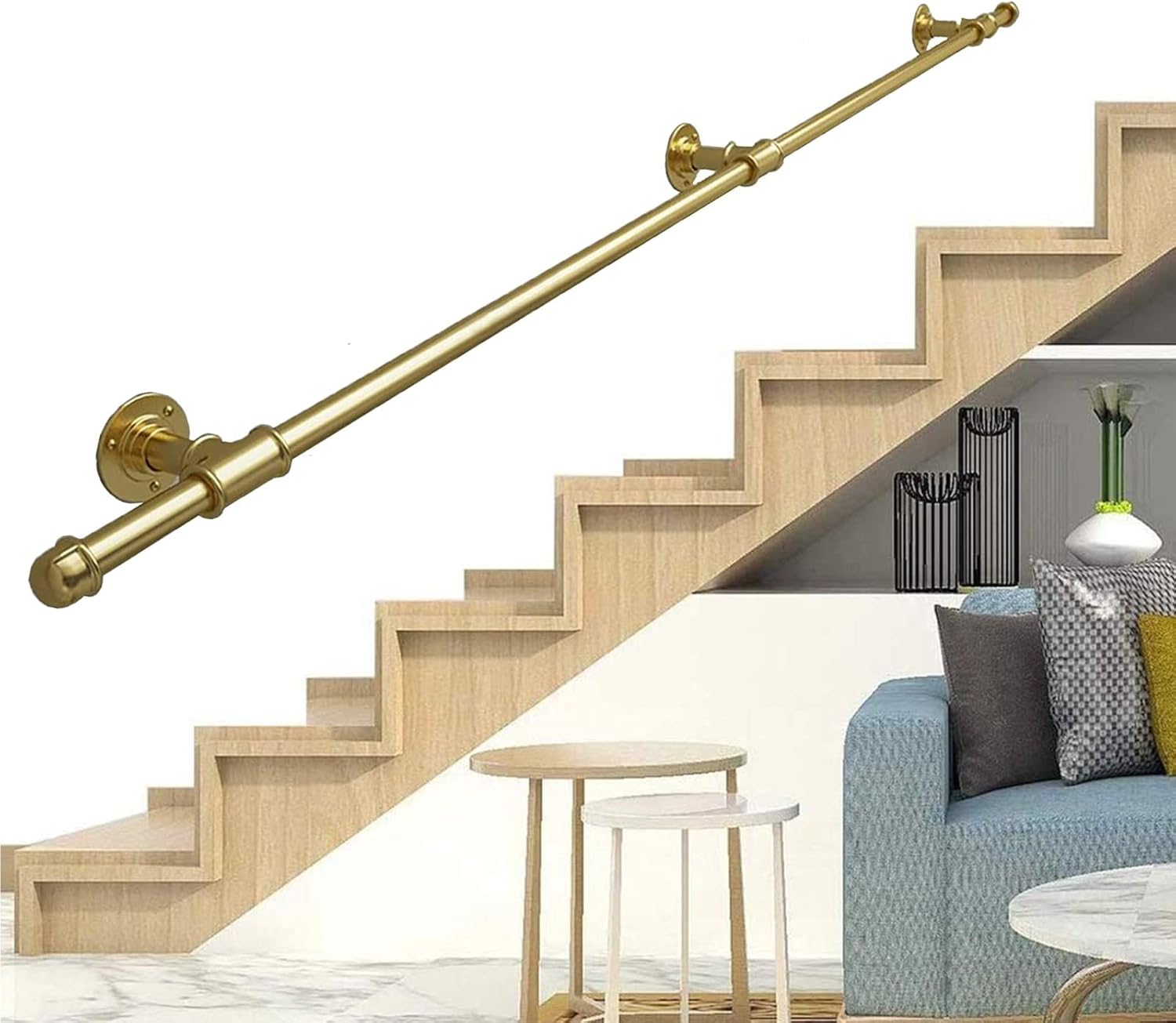 Amazon.com: XOTAK Vintage Handrails for Indoor Stairs and Outdoor Steps ...