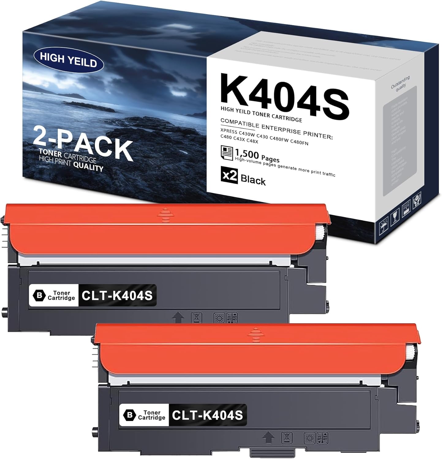 Amazon.com: CLT-K404S K404S Toner Cartridge Replacement for Samsung 404S CLT-K404S Toner Xpress ...