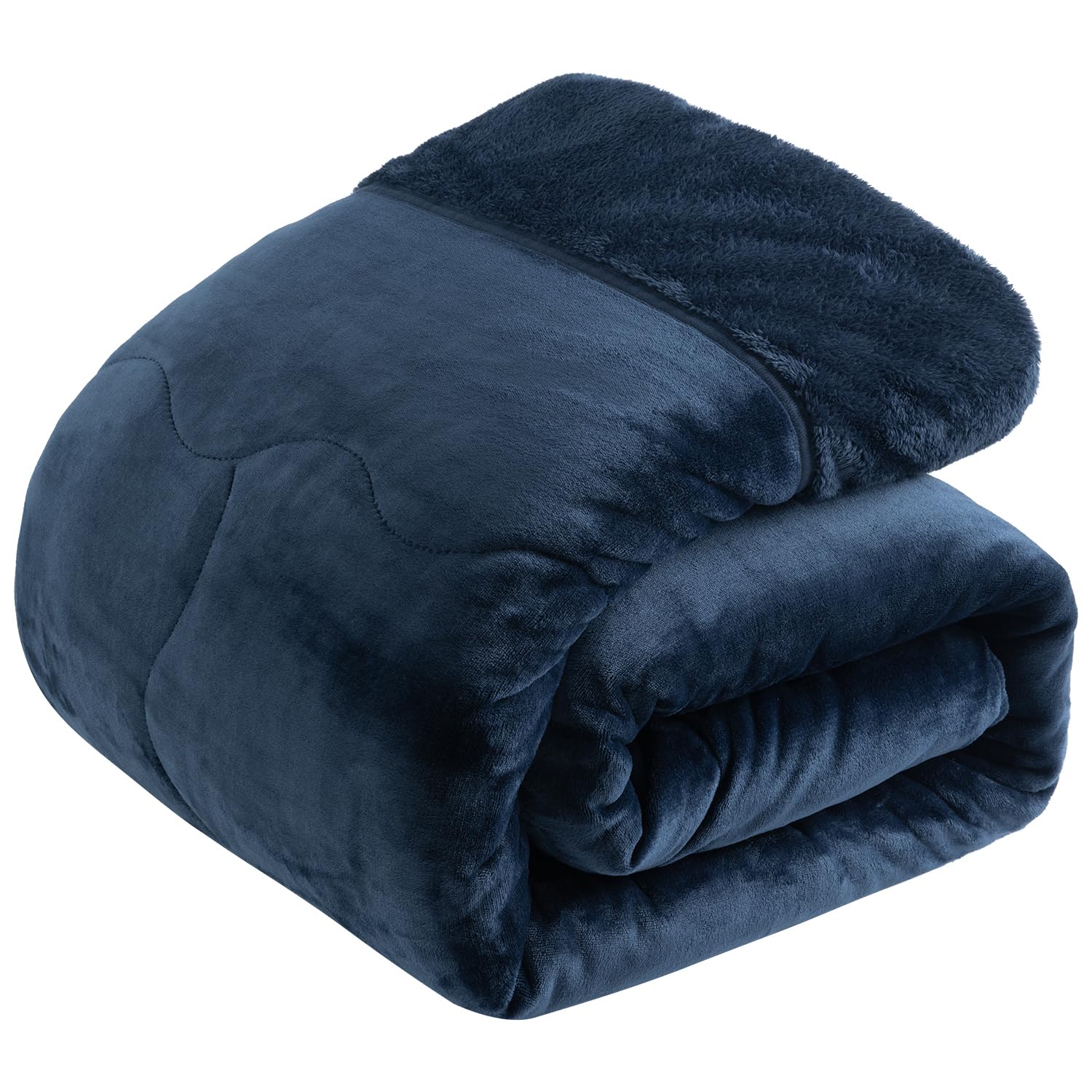 Amazon｜Atokazo あったか毛布 2枚合わせ 厚手 軽量 襟付き 秋冬用 超ボリューム 中綿入り 吸湿発熱 抗菌防臭 静電気防止 暖かい 洗える マイクロファイバー フランネル 掛け ...