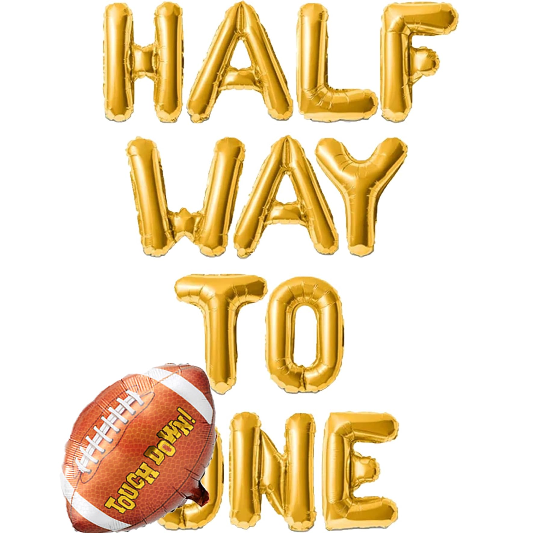 Amazon.com: Half Birthday Decorations,Halfway To First 6 Months Half ...