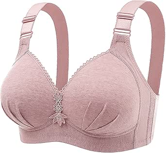Women Adjustable Straps Full Coverage Bras High Support Lightly Lined ...