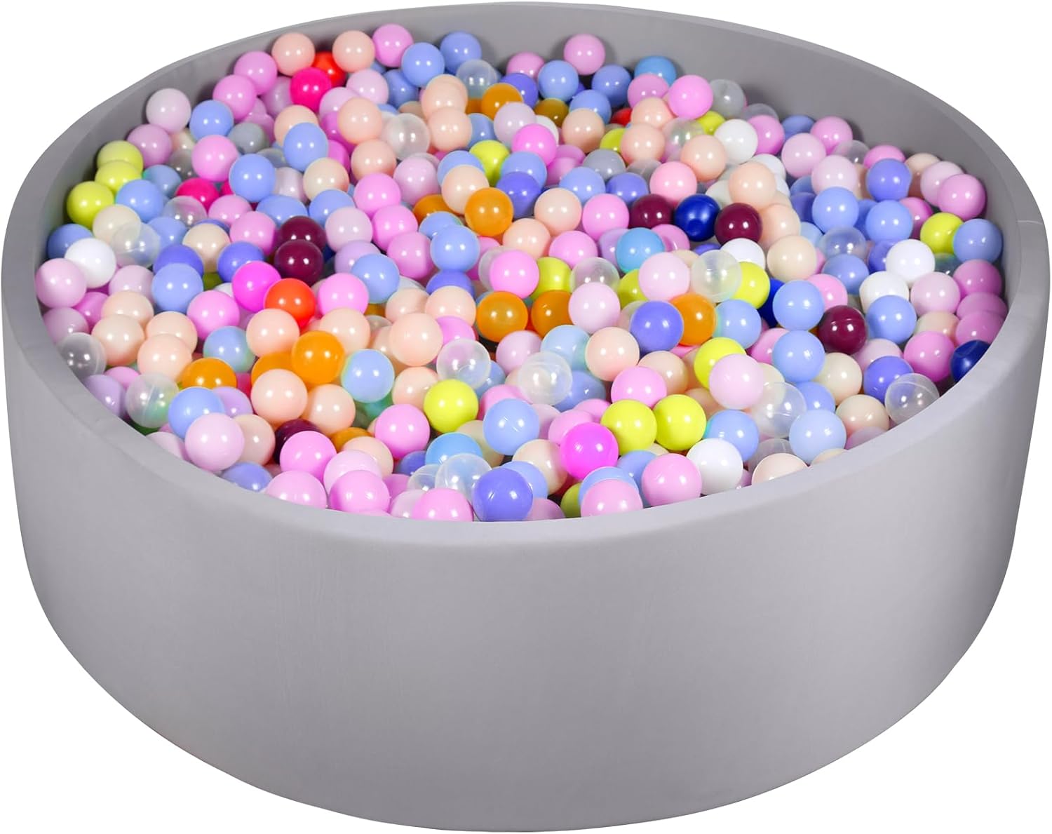 Amazon.com: FUBOTRAD Ball Pit for Balls 47.2" x 13.7" Round Foam Ball ...