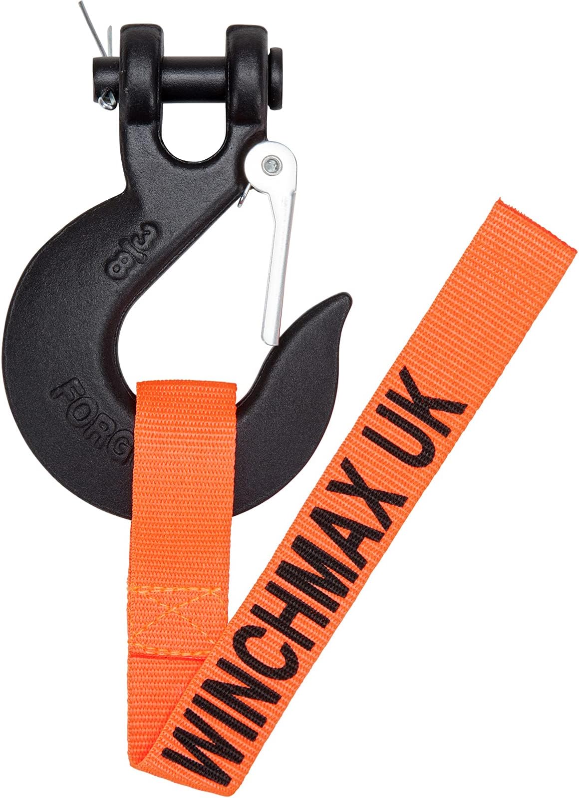WINCHMAX Winch Hook. 3/8 Inch Grade 70 Drop Forged Clevis Hook. Heavy ...