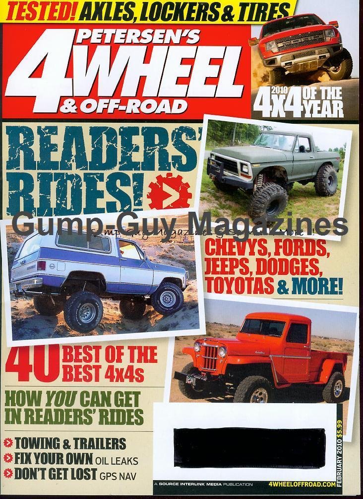 4 Wheel & Off-Road Magazine February 2010 READERS RIDES 40 Best Of The ...