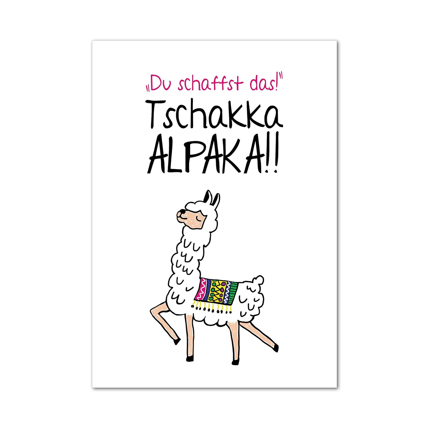 Poster, Wanddeko, Bild, Kunstdruck, Sprüche, Motivation, think positive ...