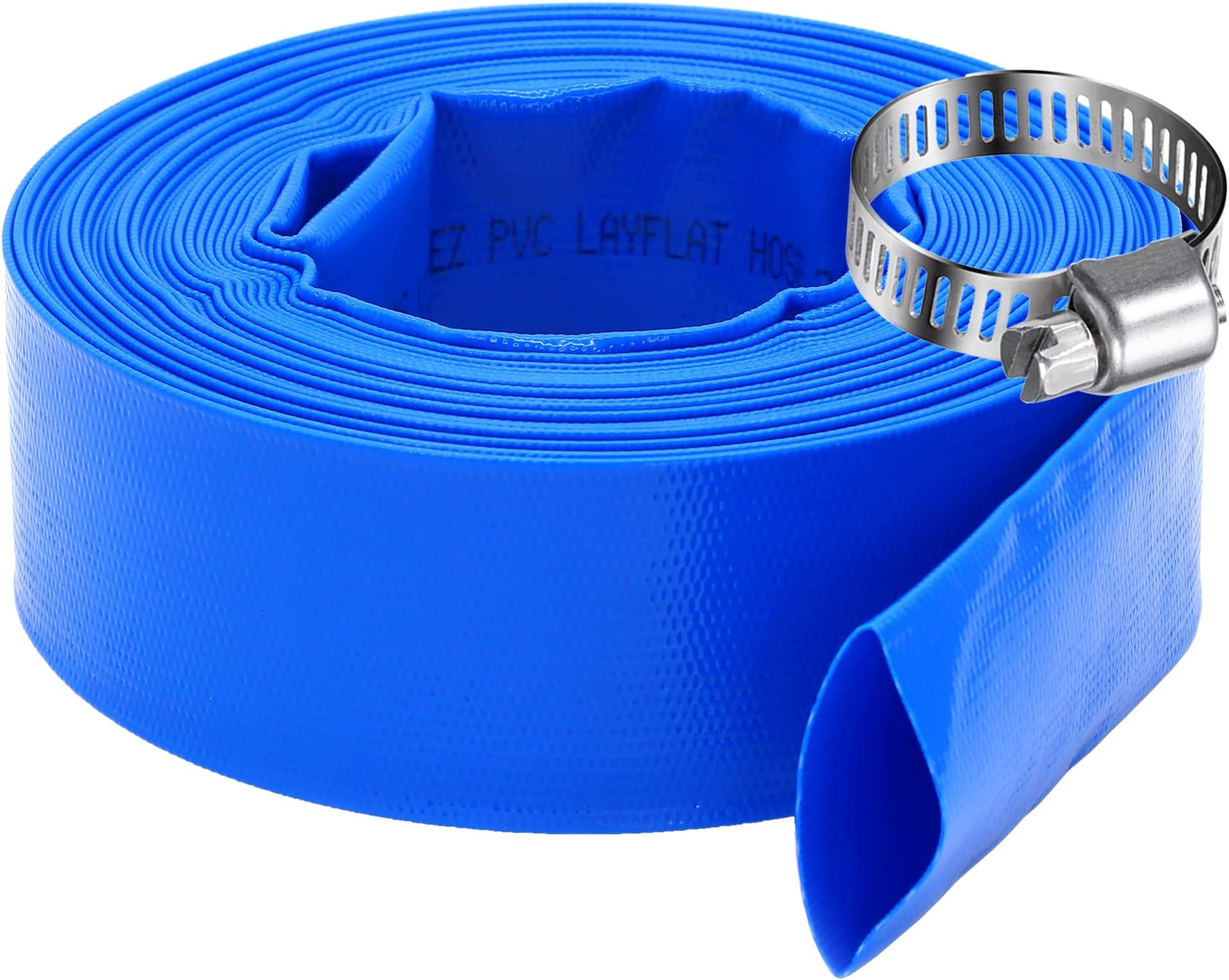 Amazon.com: DERPIPE Lay-Flat Pool Backwash Hose - 2" x 25Ft Reinforced ...
