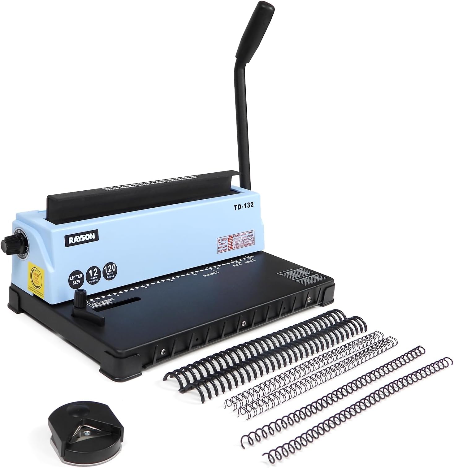 Rayson TD-132 Binding Machine Punch 12 Sheets/Bind 120 Sheets with ...