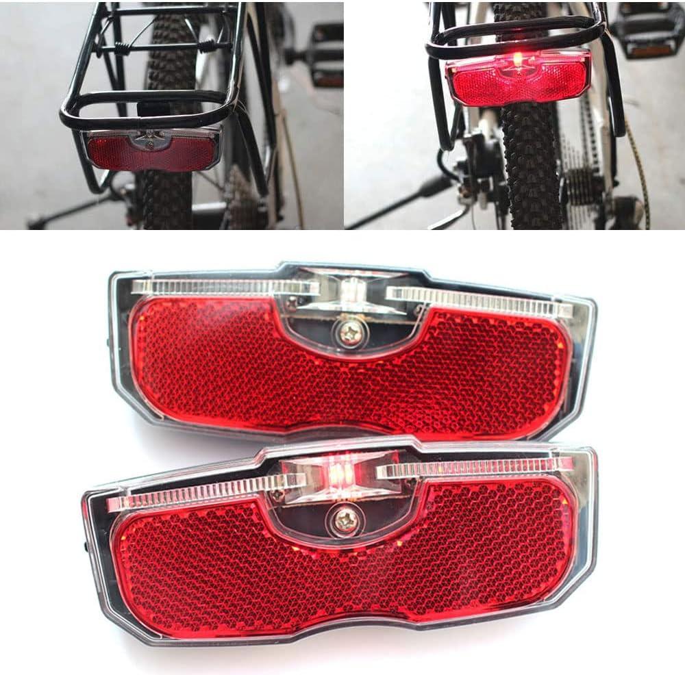 Amazon.com : TEAMWILL 2pcs Cycling Bicycle Rear Reflector LED Tail ...