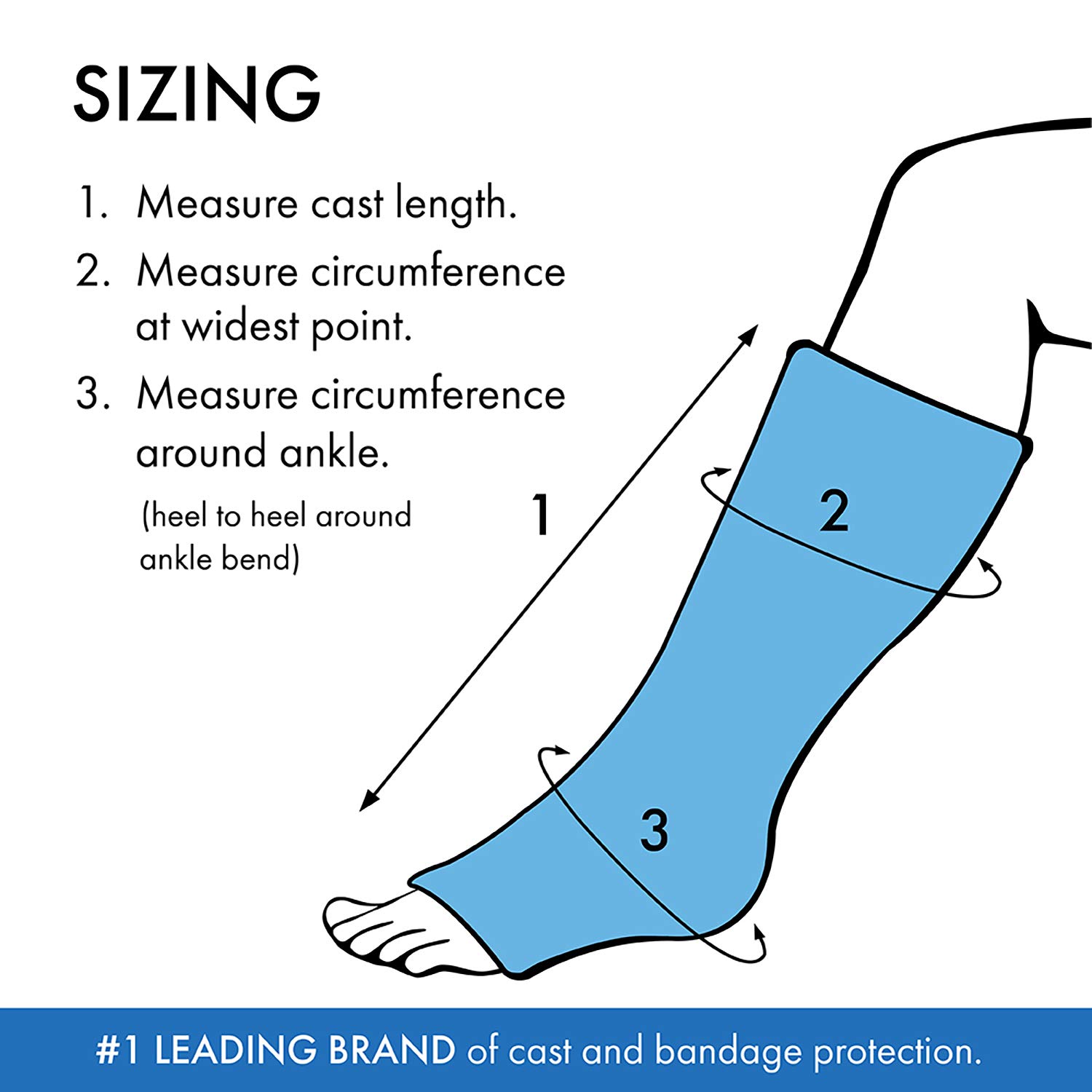 Brownmed Seal-Tight Original Cast Protector, Foot/Ankle 11 in. Length ...