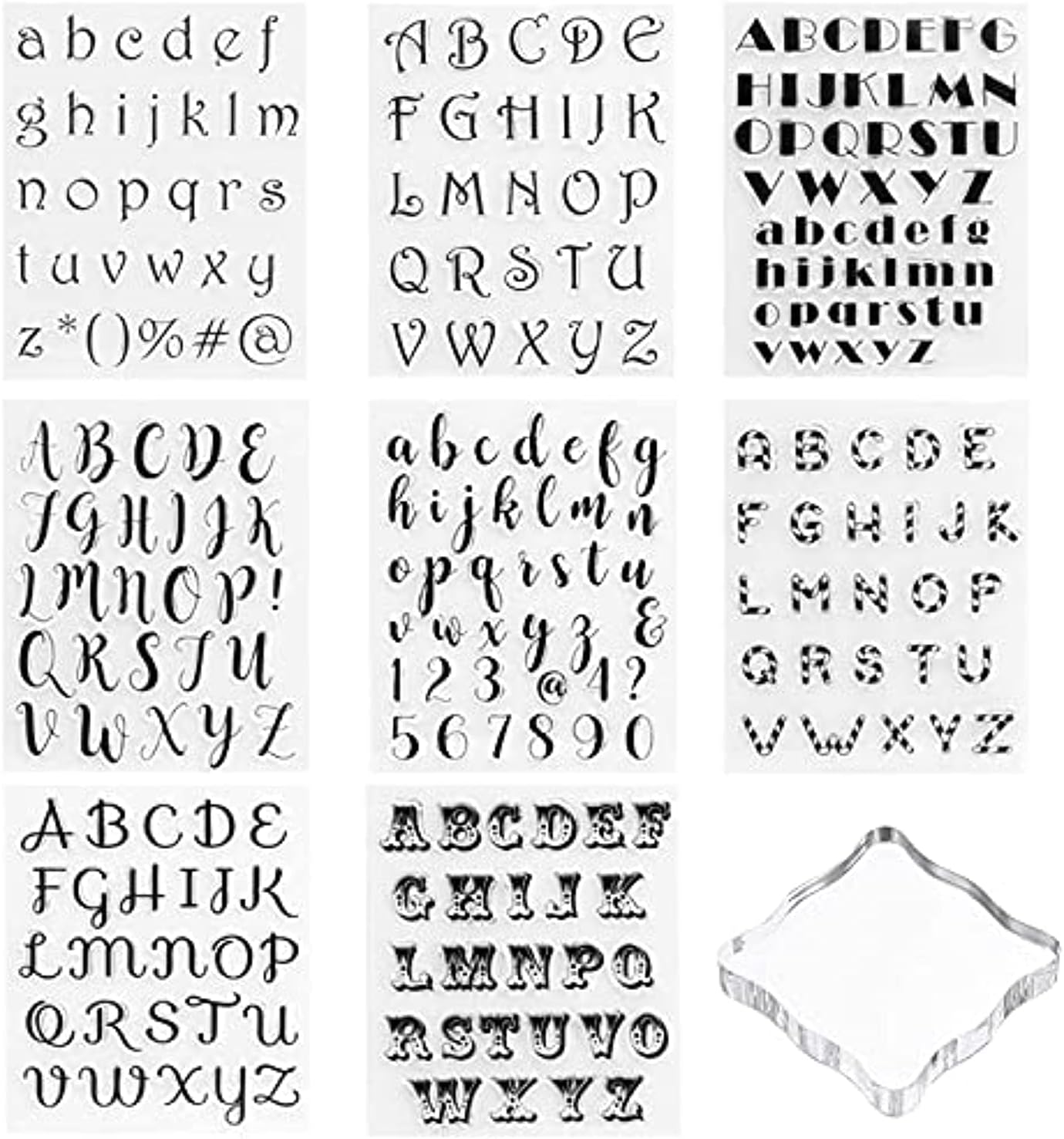 Amazon.com: Alphabet Cake Stamp Tools Cookie Stamp Set Alphabet Numbers ...