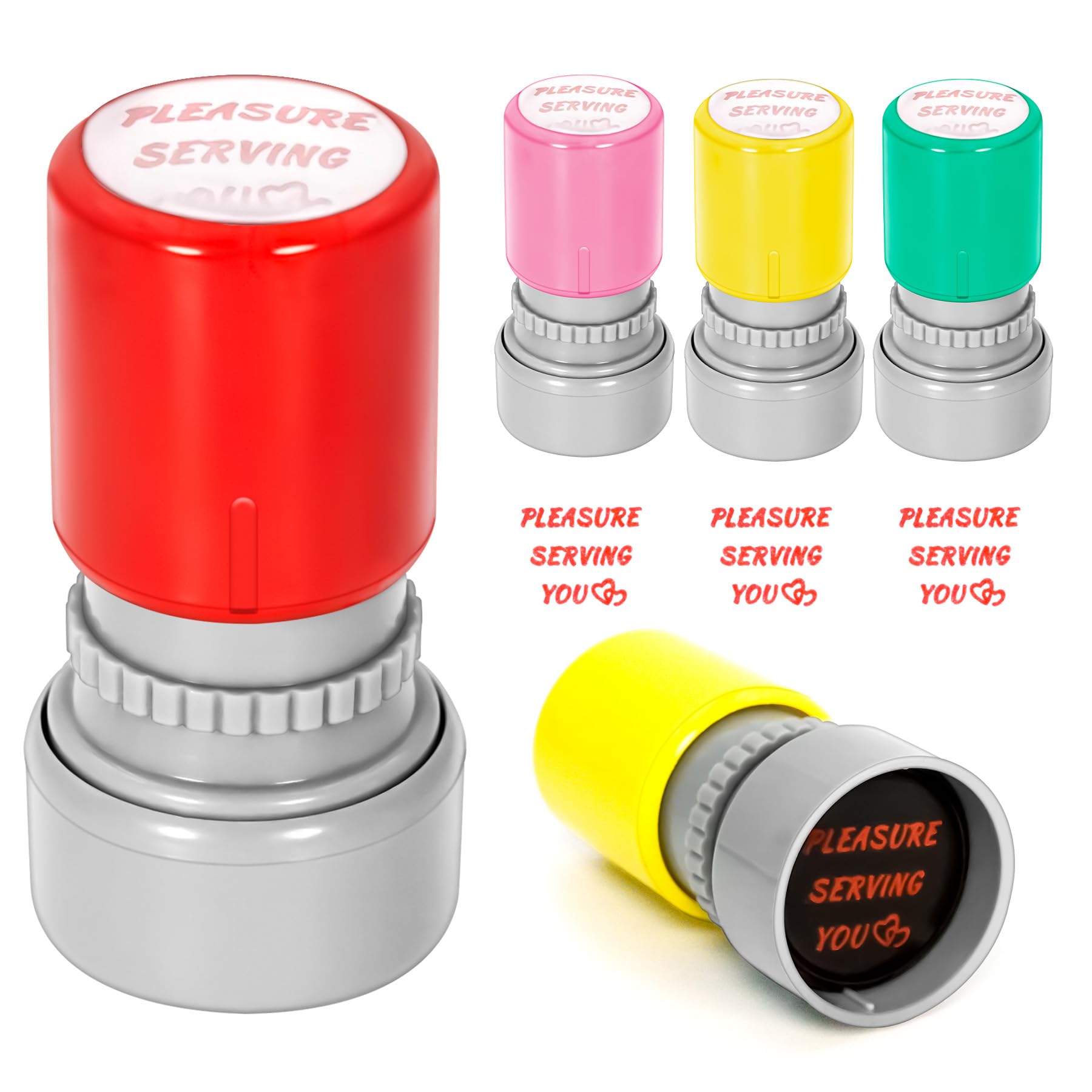 Snapklik.com : Philbinden 4 Pack Pleasure Serving You Stamp-Self-Inking ...