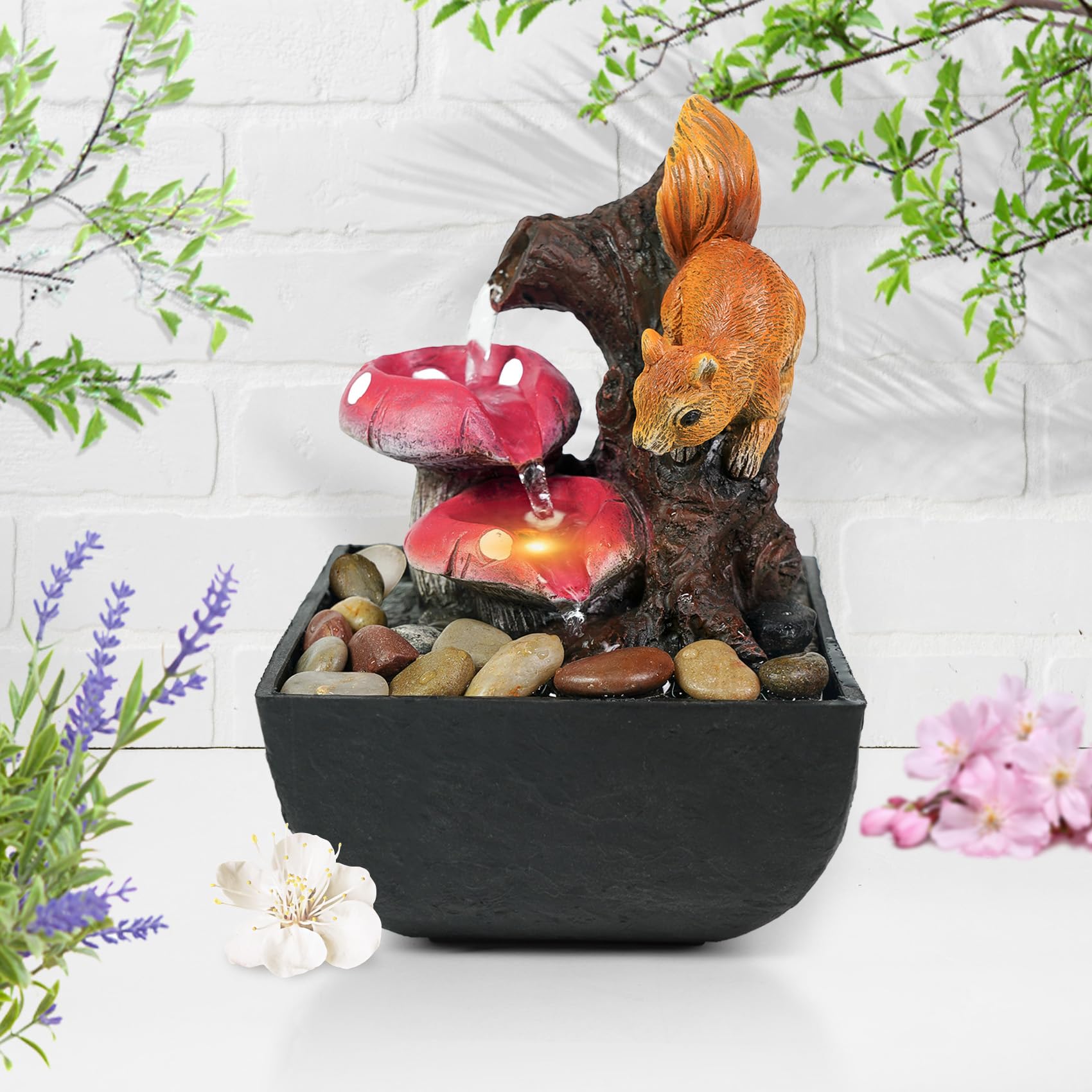 Snapklik.com : Ferrisland Tabletop Water Fountain Indoor - 3 Tiered ...