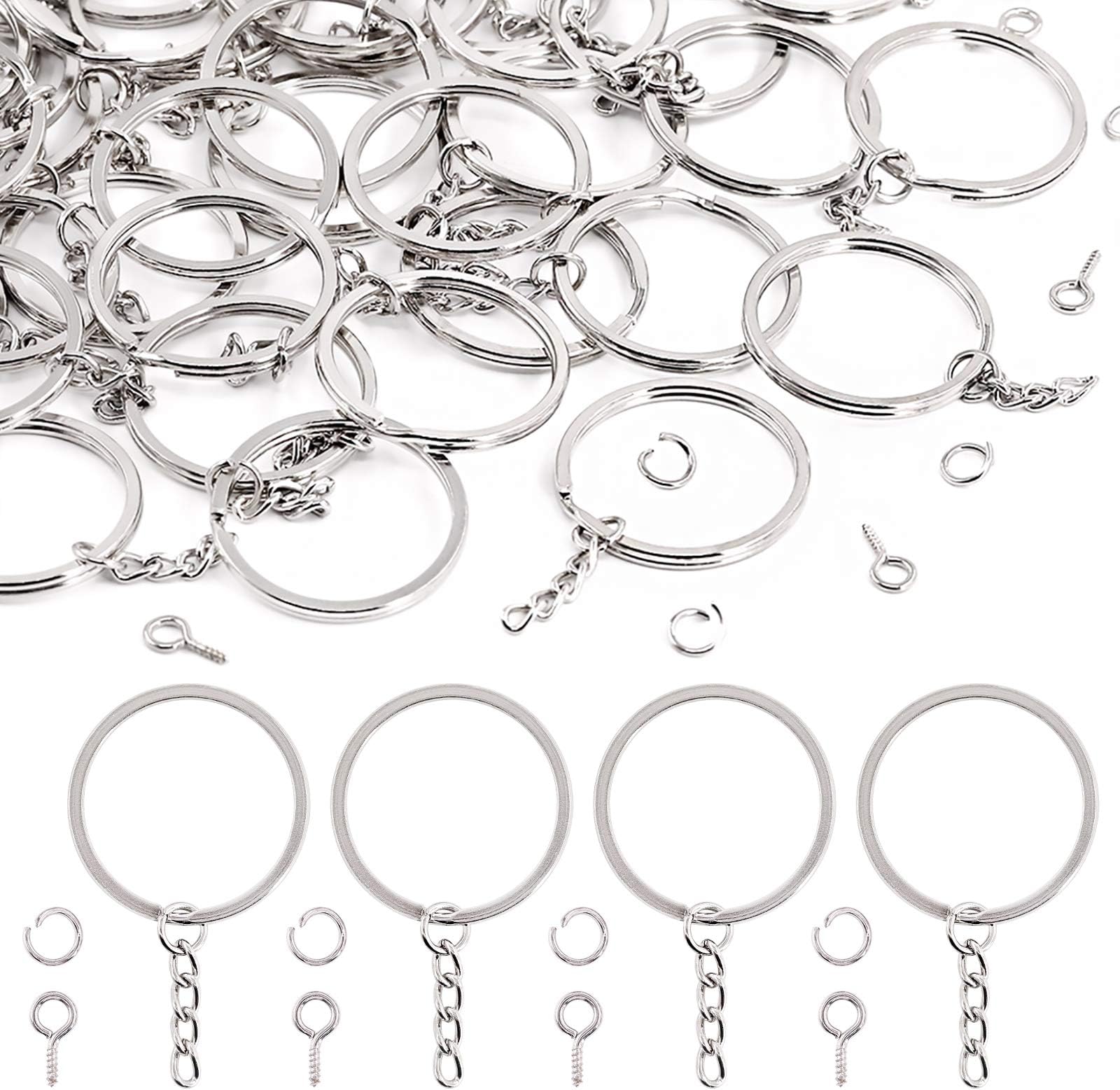 Amazon.com: 970 Pcs Metal Jump Rings Small Crafts Jump Rings Jewelry ...