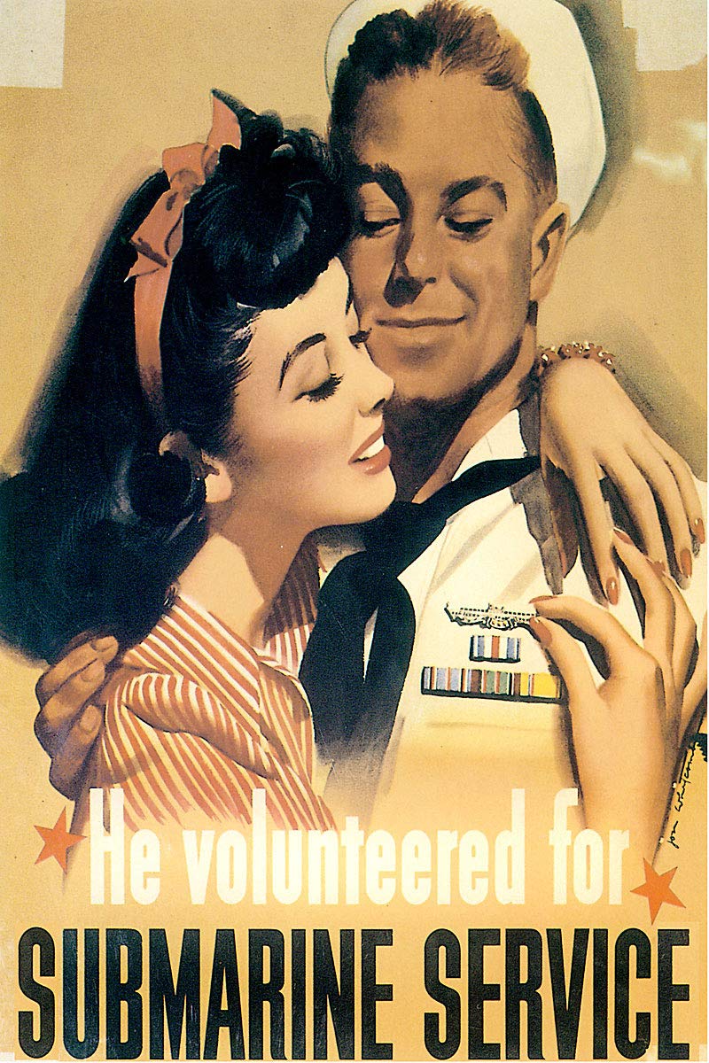 Amazon.com: He Volunteered For Submarine Service Vintage World War II ...