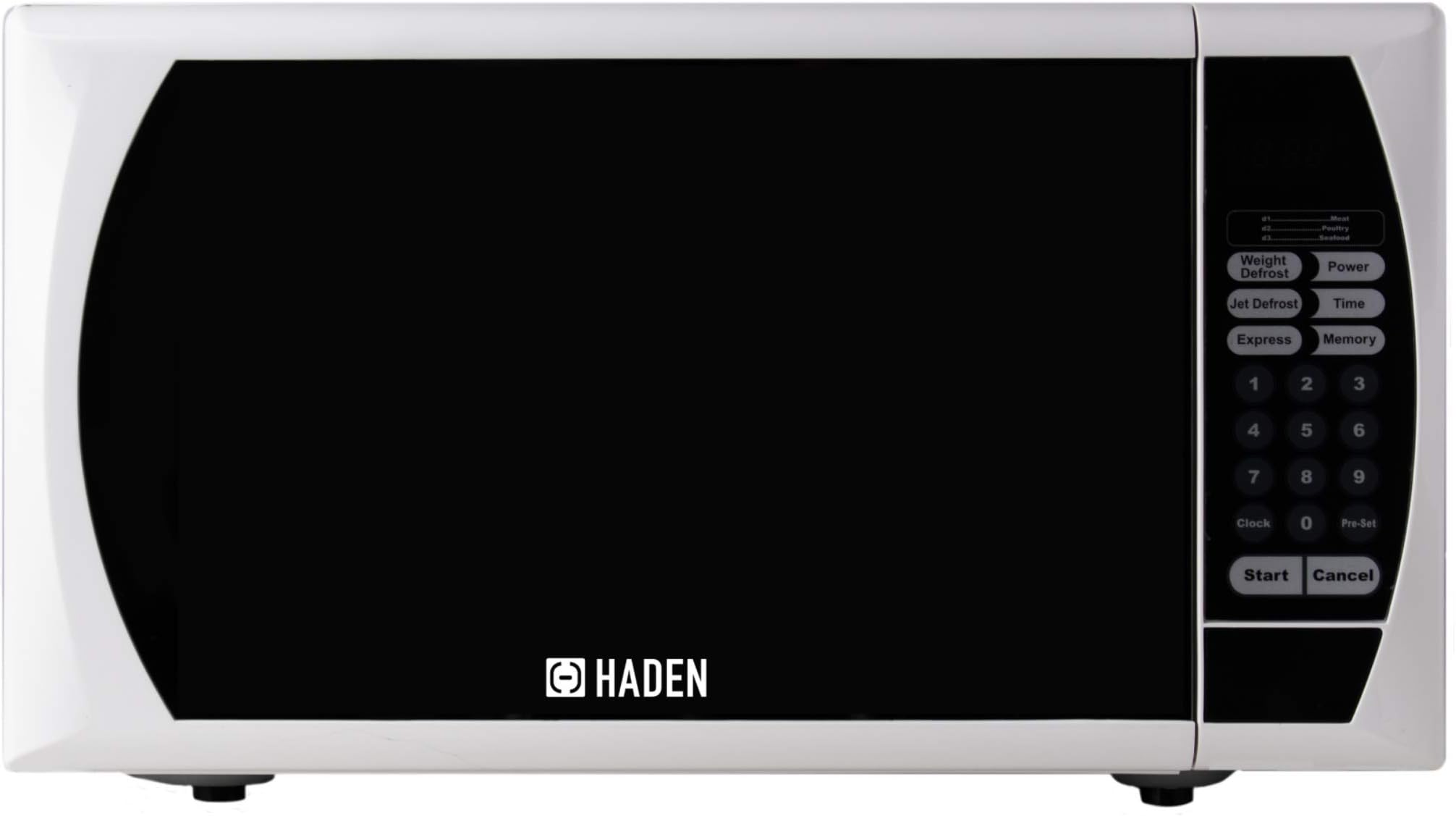 Haden 800W White Microwave Oven - Defrost & Express Functions ...