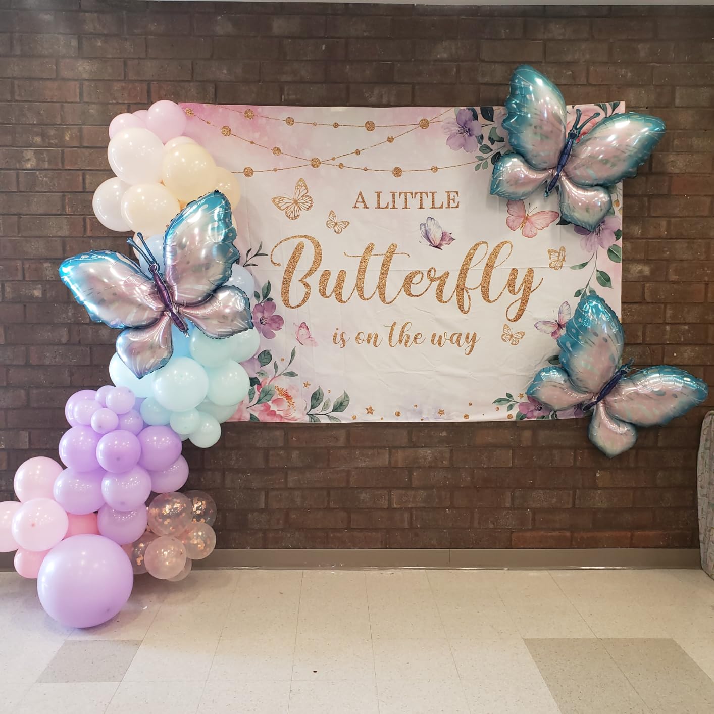 Amazon.com: 12 Pcs 40 Inch Butterfly Balloon Butterfly Foil Balloon ...