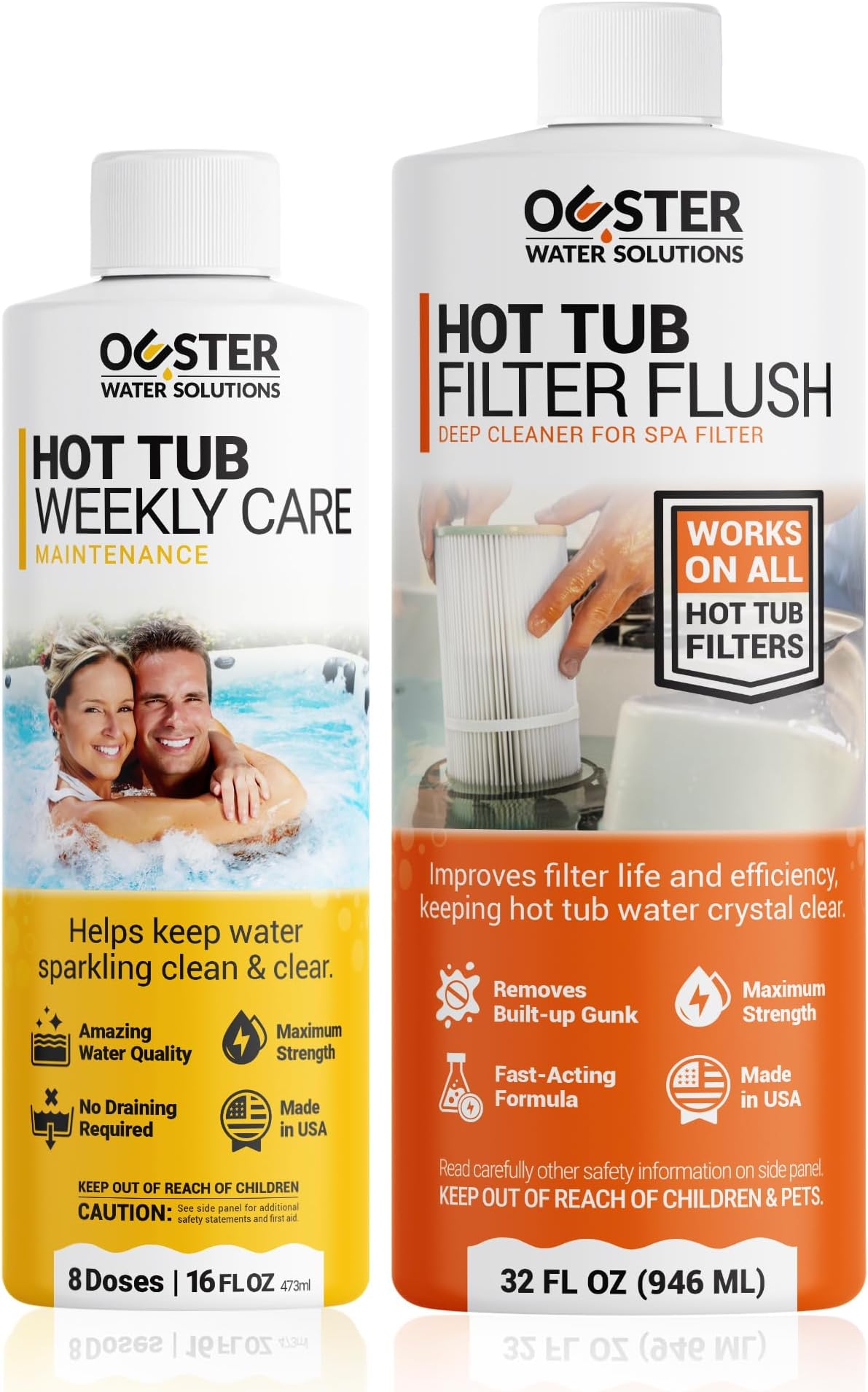Amazon.com : Bio Ouster Hot Tub Chemicals Bundle - 3in1 Weekly Care ...