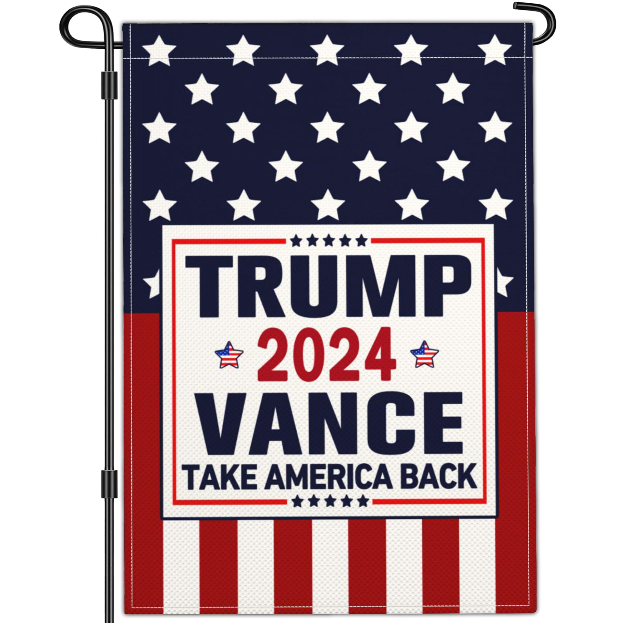 Amazon.com : NASIAN Trump Vance 2024 Garden Flag Take America Back ...