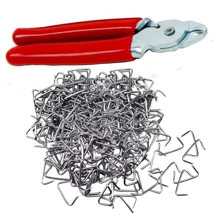 Buy Hog Ring Pliers with 200 3/4 '' Galvanized Hog Rings,Professional ...
