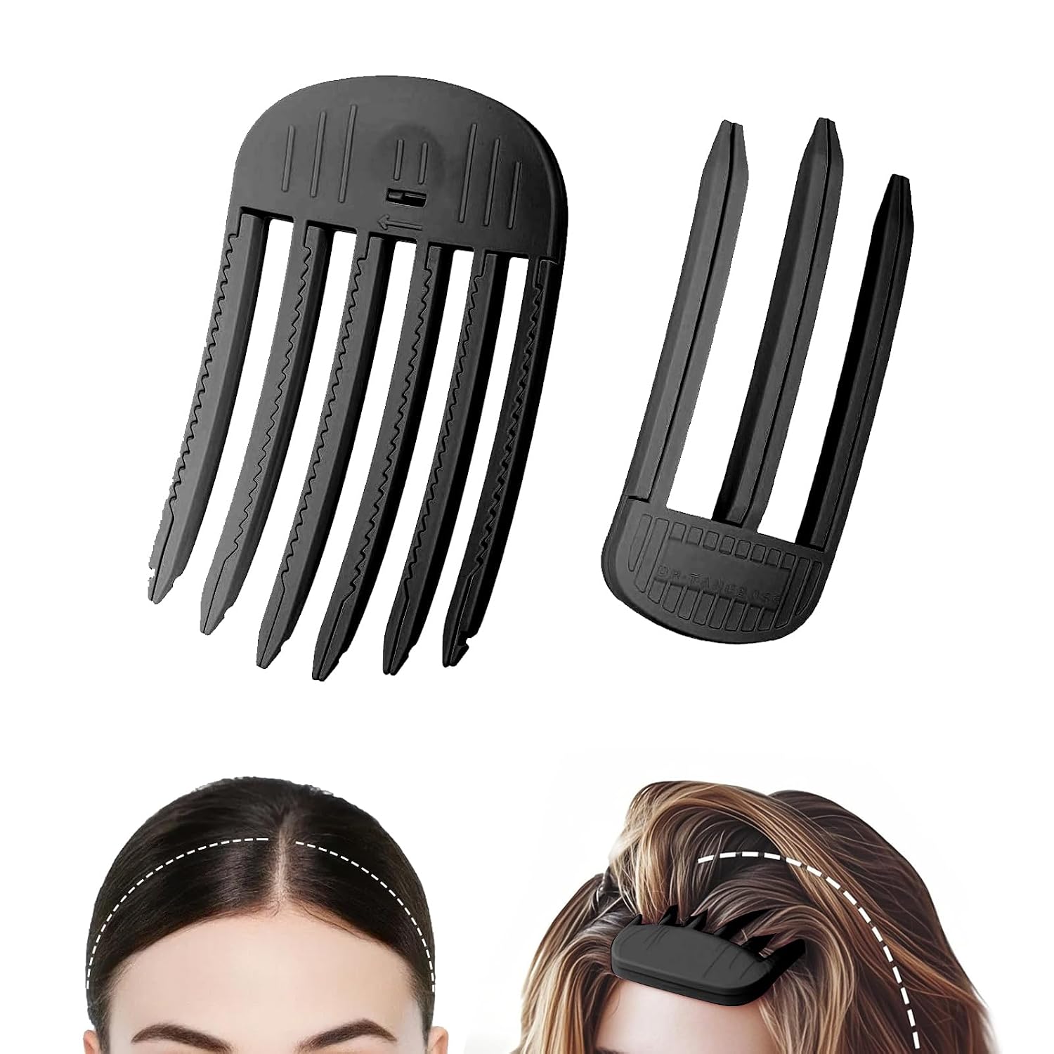 Amazon.com : 2Pcs Volumizing Hair Clips for Women,Easy High Crown ...