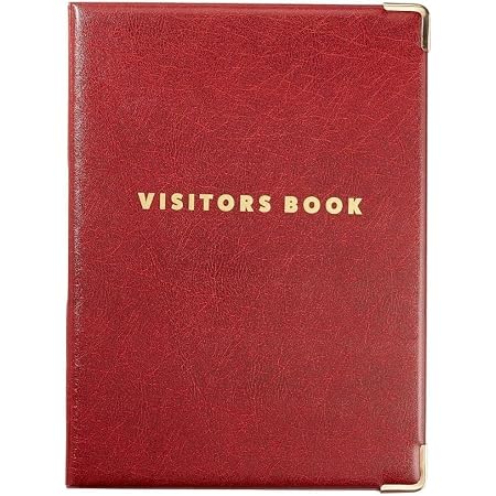 GDPR Compliant Business Visitor Book with 100 90 x 60mm Visitor Badge ...