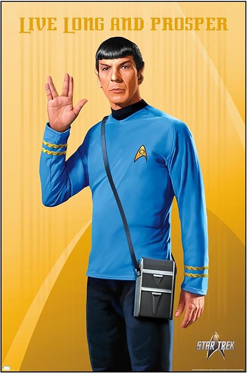 Amazon.com: Star Trek: Universe - Spock, Live Long and Prosper Wall ...